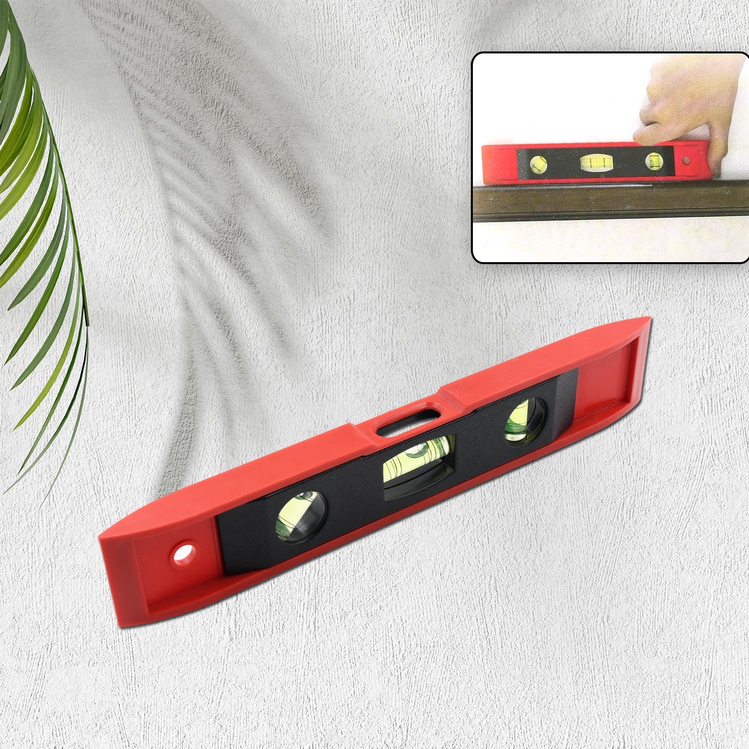 3 Bubble Mini Spirit Level Plastic Torpedo Carpenter's Spirit Level Me ...